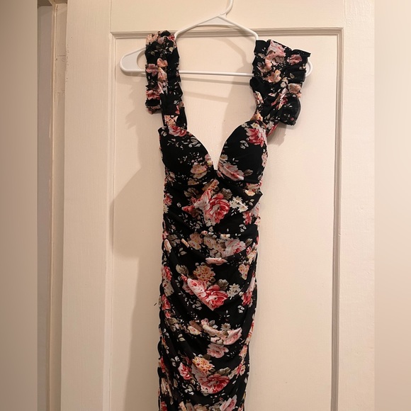 Rare London | Dresses | Rare London Floral Print Bodycon Dress | Poshmark